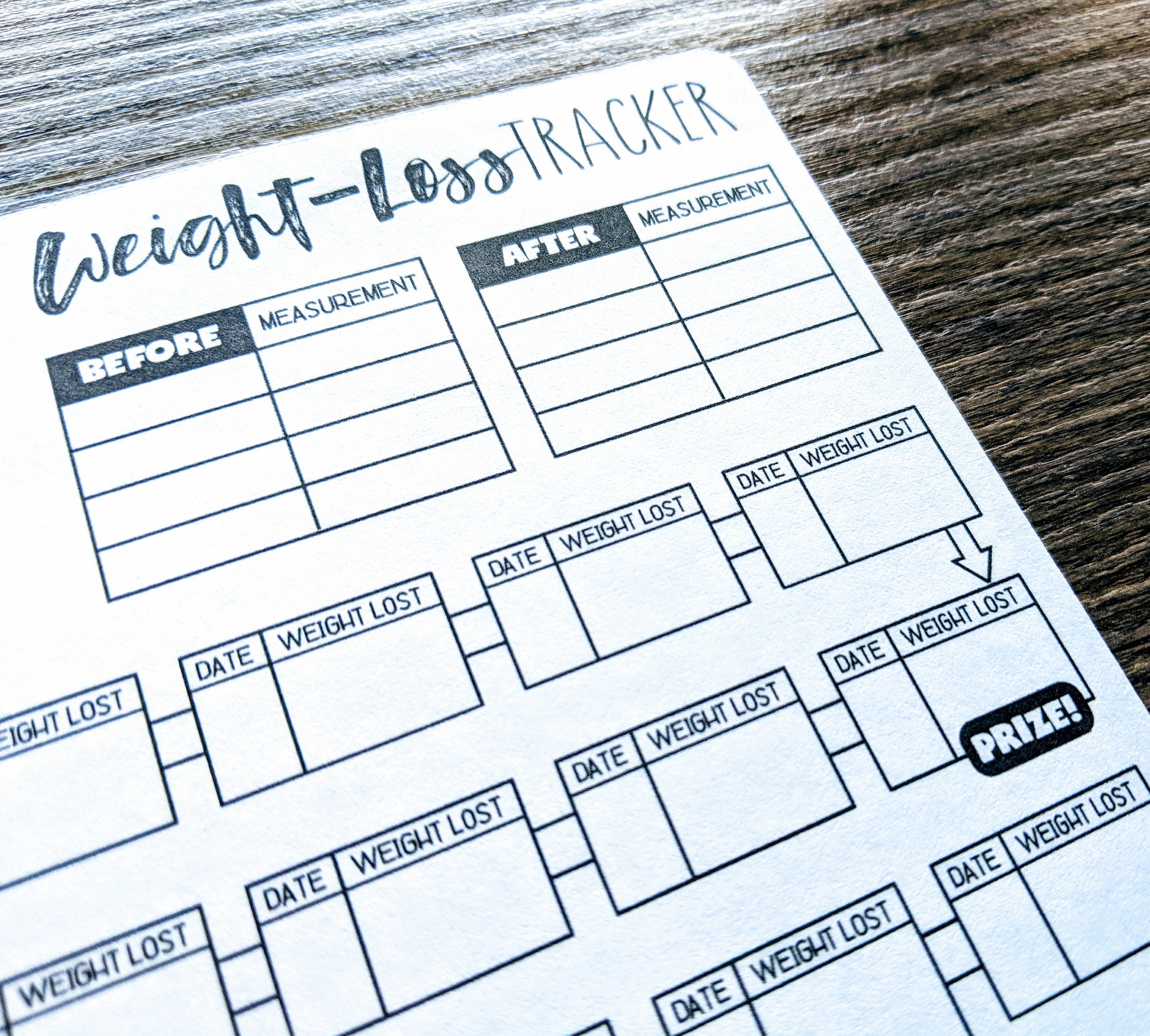 Digital Download - LINEAR WEIGHT-LOSS Tracker - A5 - Bullet Journal - Etsy