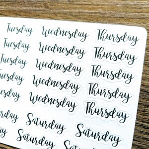 Sticker - DAYS 0F THE MONTH - Bullet Journal - Digital Design - Etsy