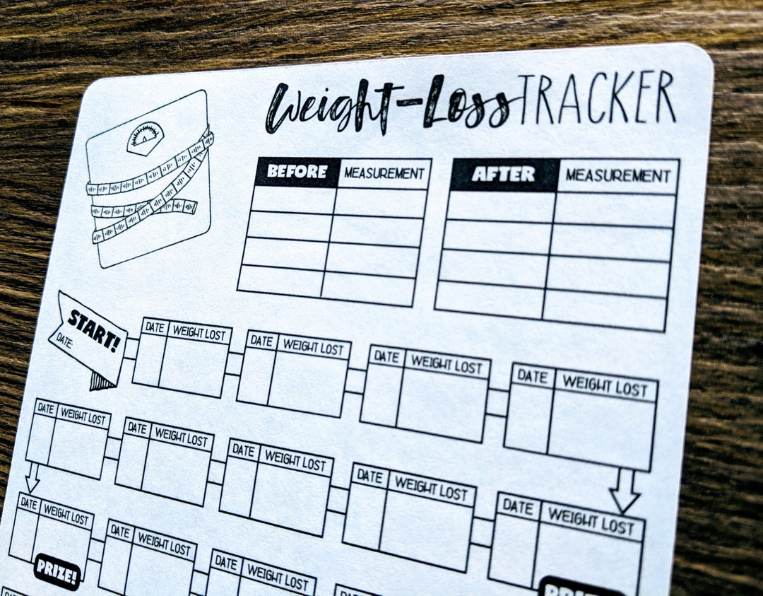 Digital Download - LINEAR WEIGHT-LOSS Tracker - A5 - Bullet Journal - Etsy
