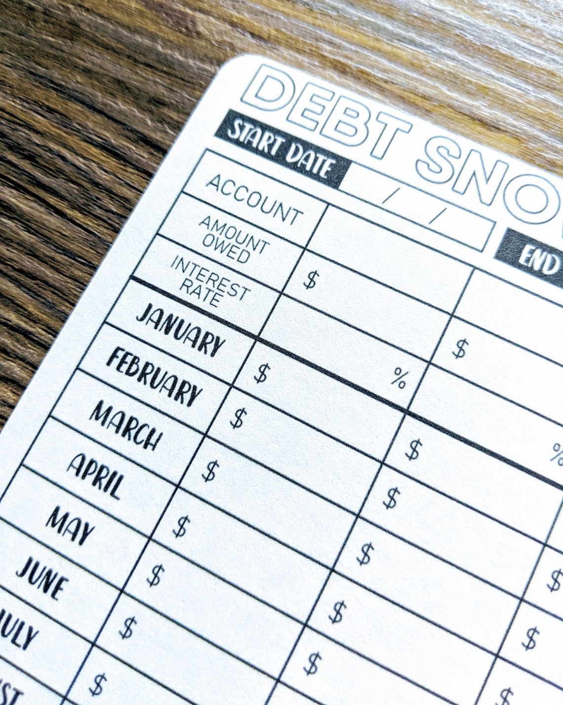 Digital Download DEBT SNOWBALL TRACKER A5 Bullet Journal | Etsy