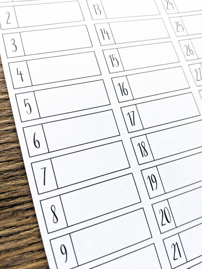 Digital Download - 31-day ONE WORD A DAY - A5 - Bullet Journal ...