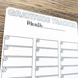 Digital Download - 31-DAY GRATITUDE TRACKER - A5 - Bullet Journal ...