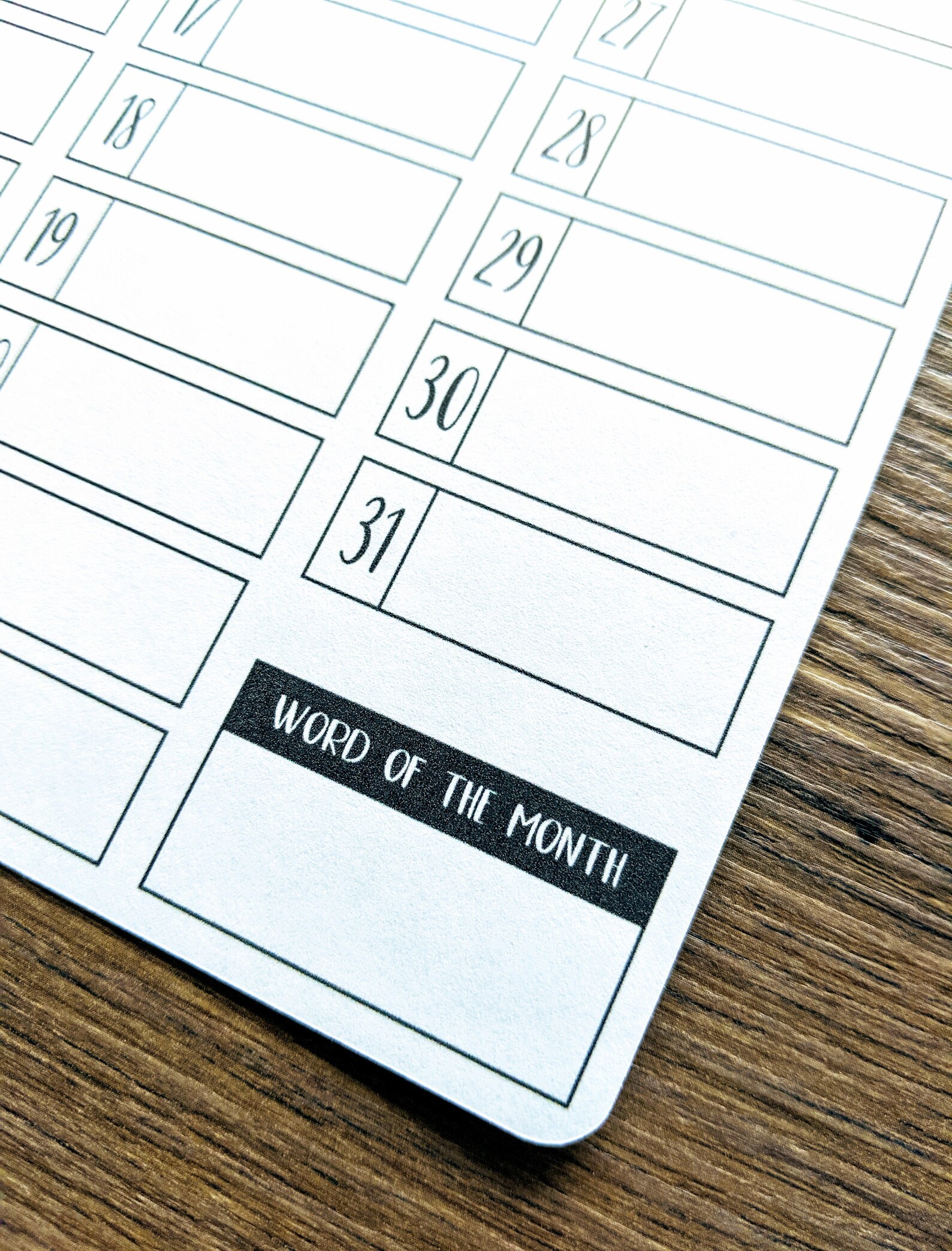 Digital Download - 31-day ONE WORD A DAY - A5 - Bullet Journal ...