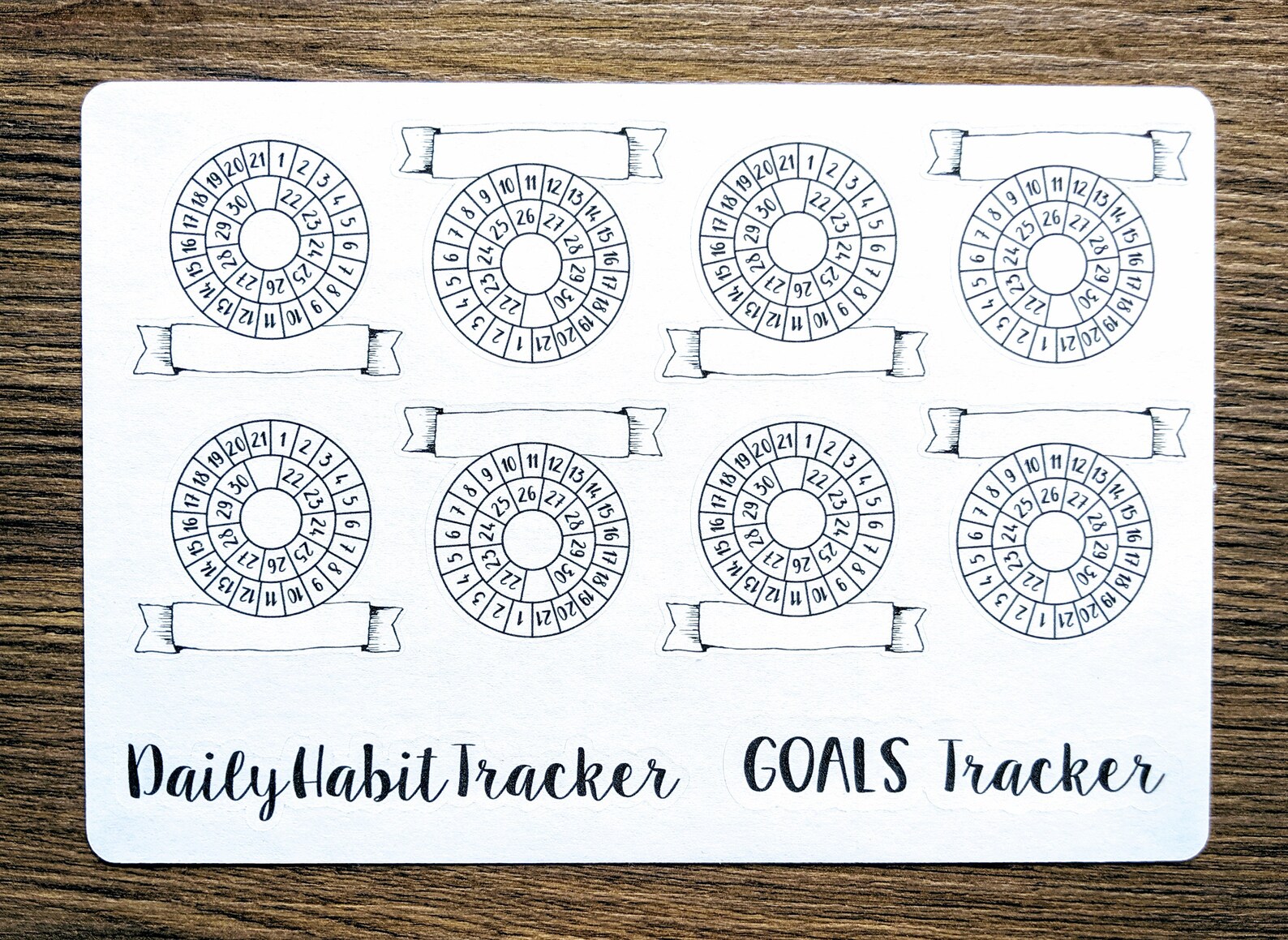 Digital Download 30-DAY RING Mini GOALS Bullet Journal | Etsy