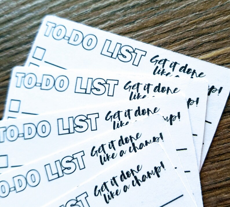 Sticker Bundle - HORIZONTAL TO-DO Lists - Pack of 5 - Matte Stickers ...