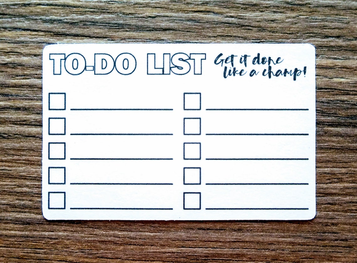 Sticker Bundle - HORIZONTAL TO-DO Lists - Pack of 5 - Matte Stickers ...