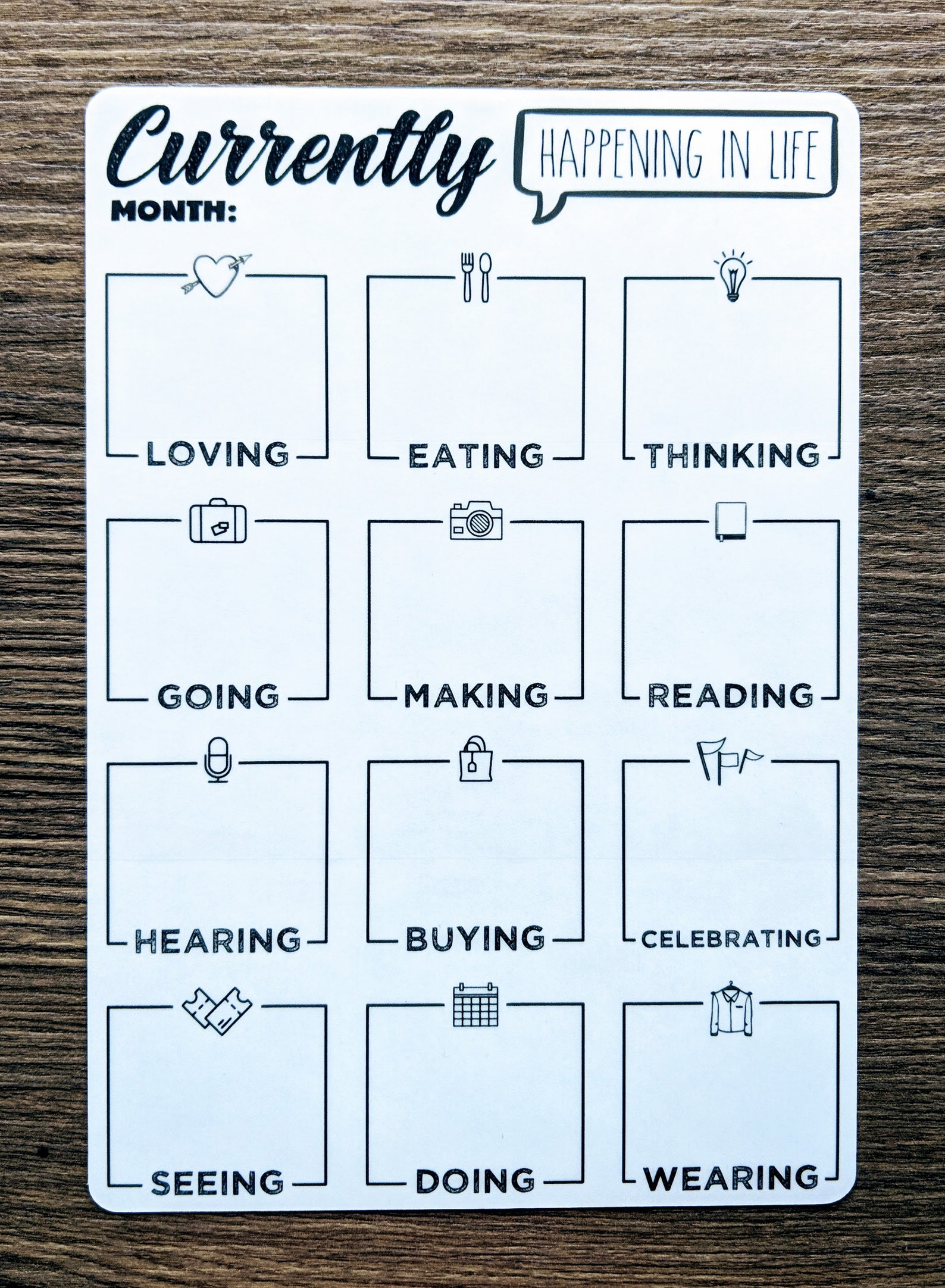 Digital Download - CURRENTLY HAPPENING - A5 - Bullet Journal - Digital ...