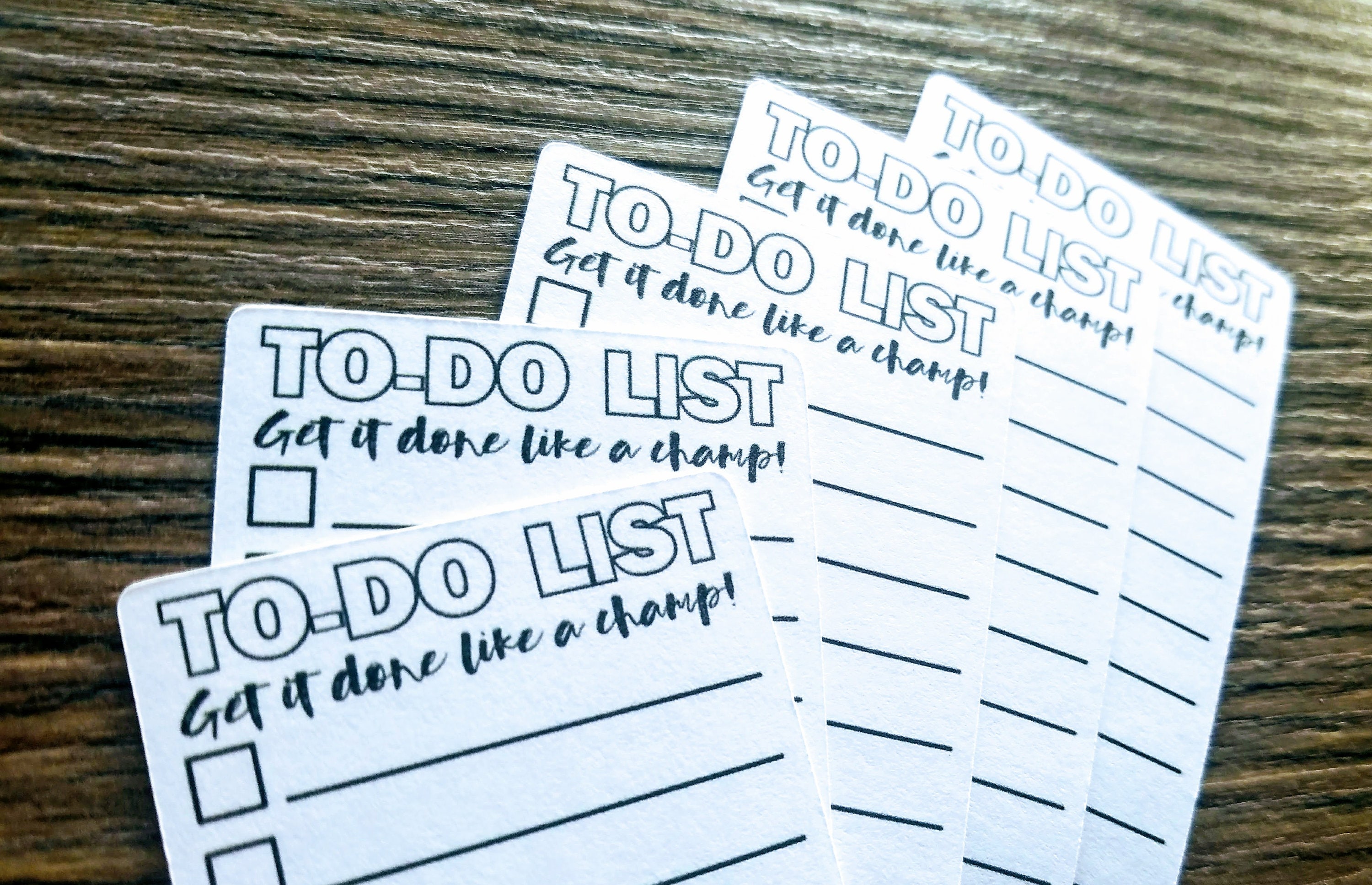 Sticker Bundle VERTICAL TO-DO Lists Pack of 5 Matte | Etsy