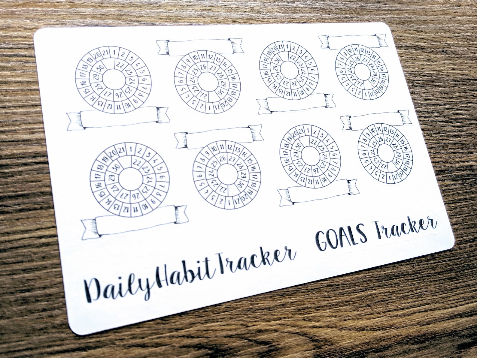 Digital Download 30-DAY RING Mini GOALS Bullet Journal | Etsy