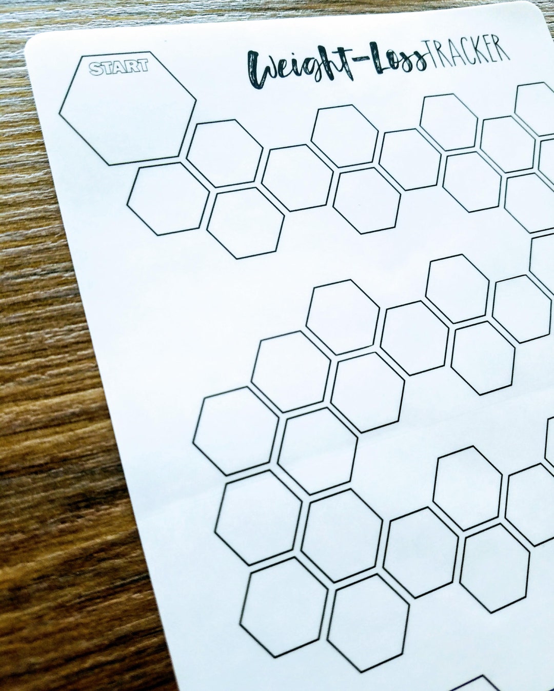 Sticker - HEXAGON WEIGHT-LOSS Tracker - A5 - Bullet Journal - Digital ...