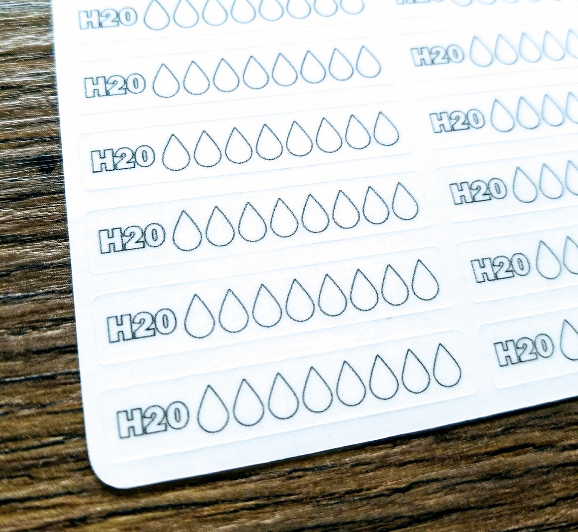 Sticker DAILY WATER TRACKER Bullet Journal Digital - Etsy