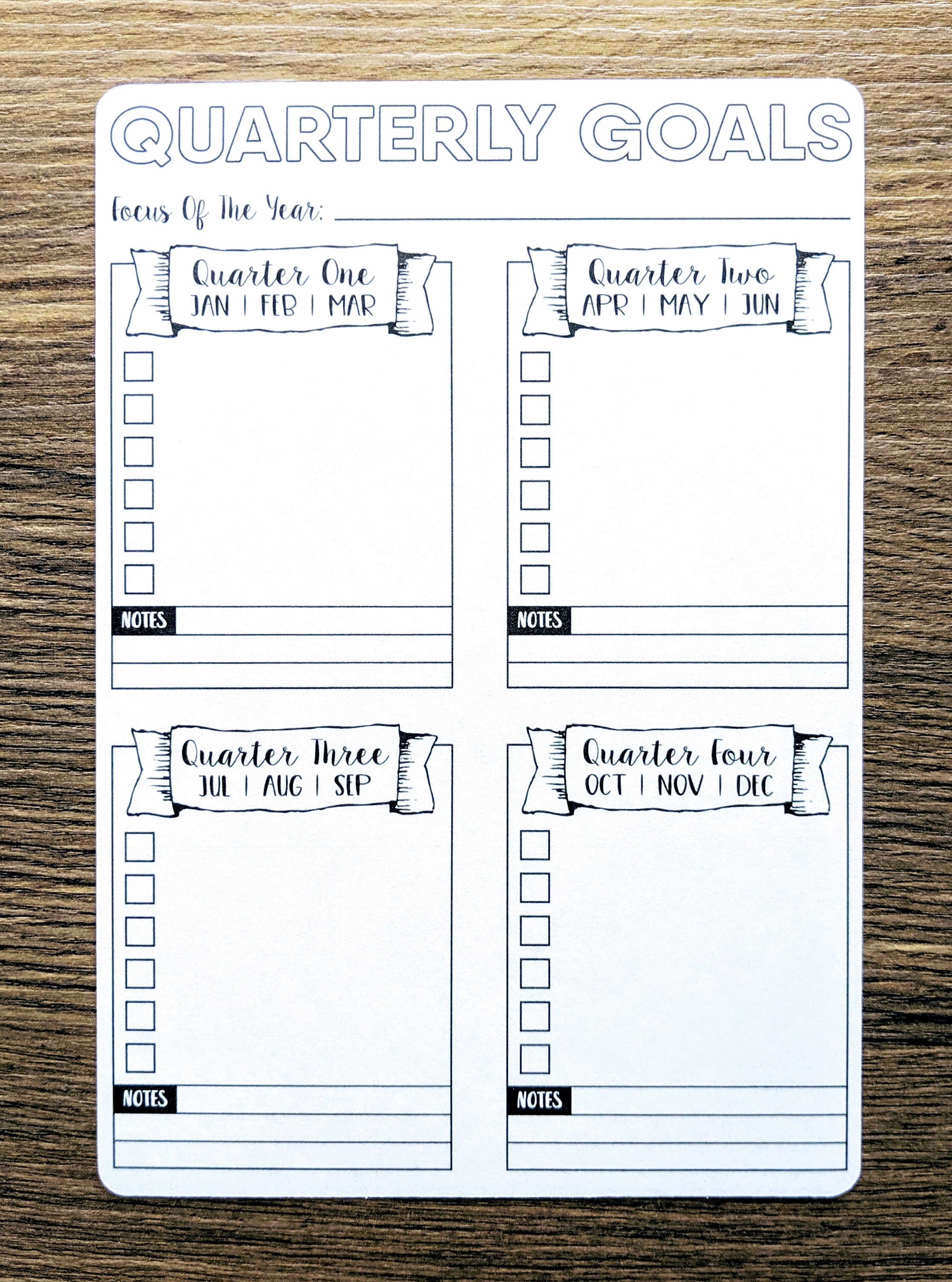 Digital Download QUARTERLY GOALS A5 Bullet Journal | Etsy