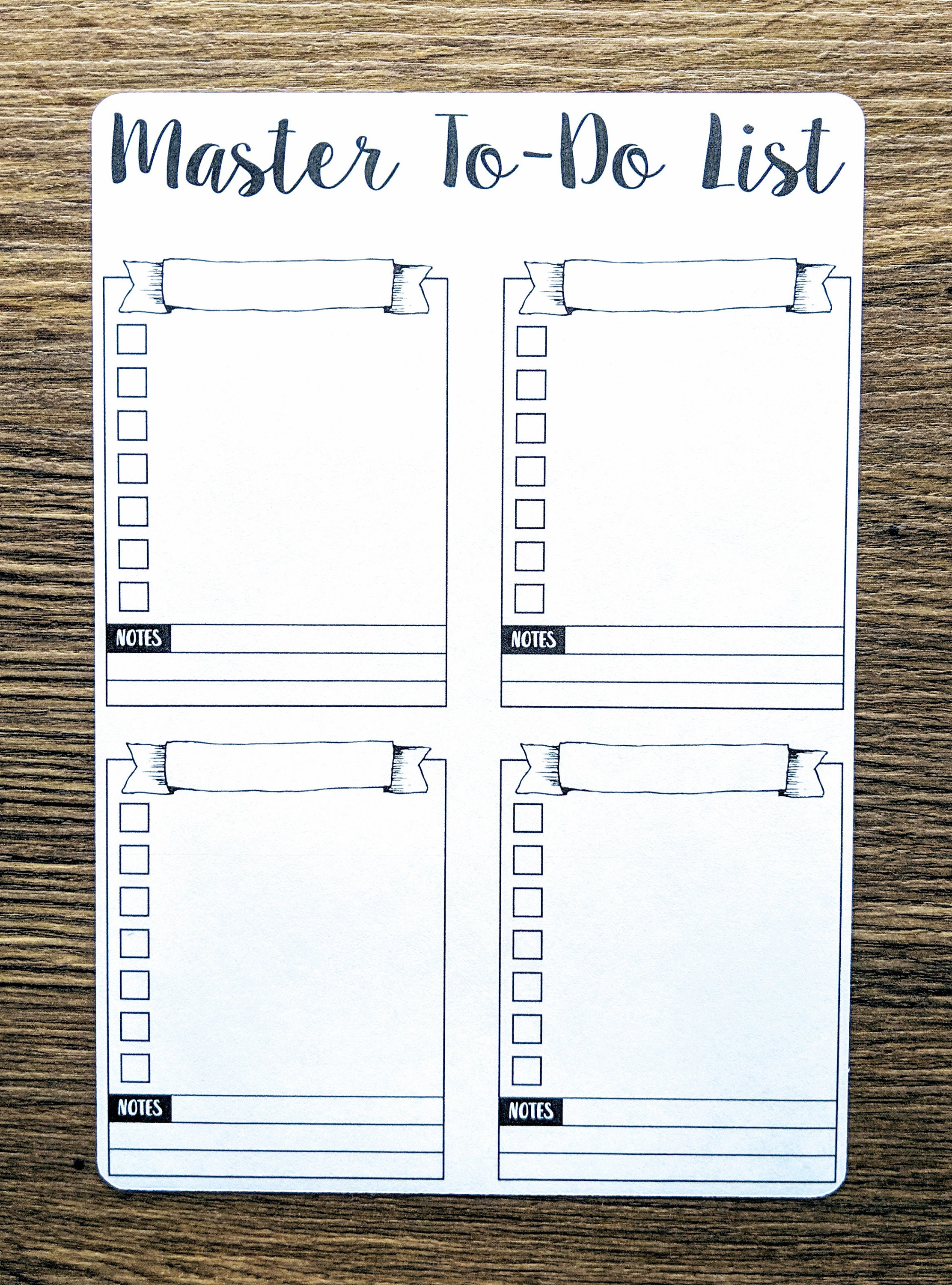 Digital Download MASTER TO-DO List A5 Bullet Journal | Etsy