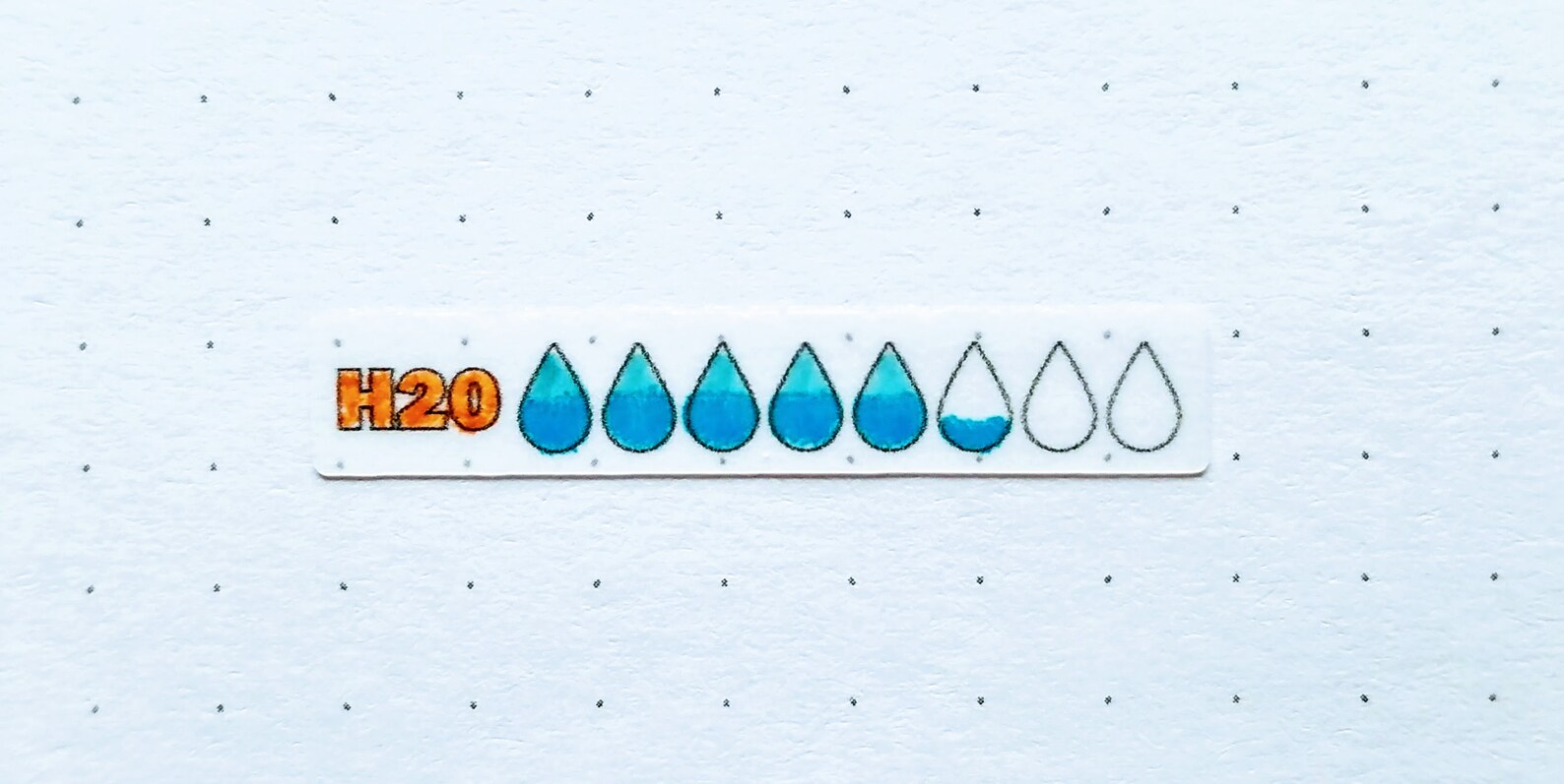 Sticker DAILY WATER TRACKER Bullet Journal Digital - Etsy