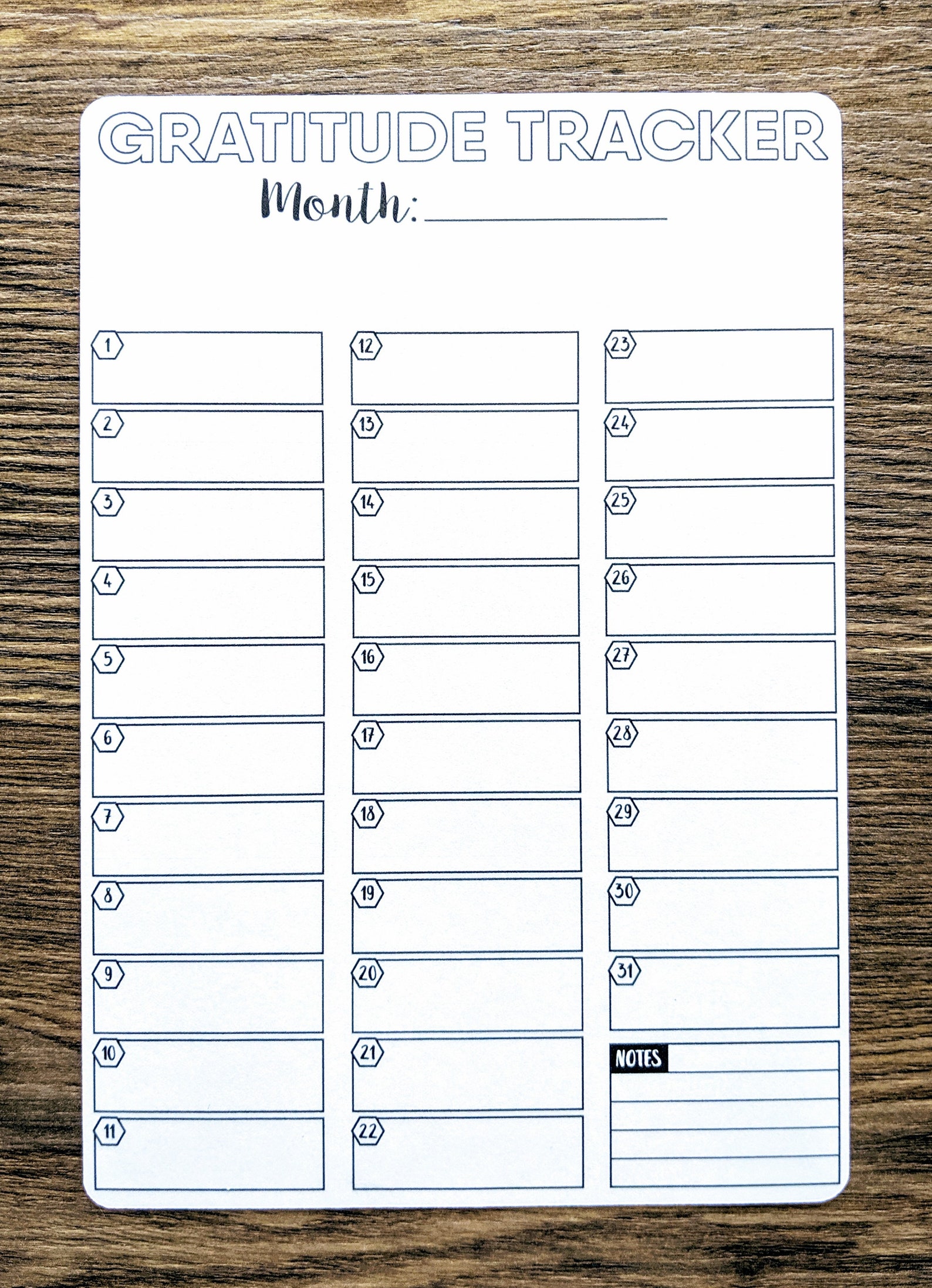Digital Download - 31-DAY GRATITUDE TRACKER - A5 - Bullet Journal ...