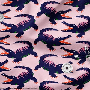 Non-exclusive, Crocodile, Seamless Repeat Digital Pattern for Fabric ...