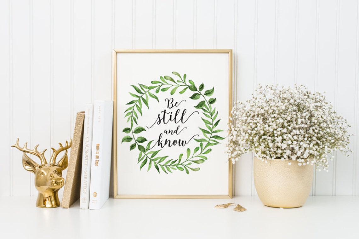 Watercolor Art Print, Bible Verse Quote. Printable Wall Art Poster for ...