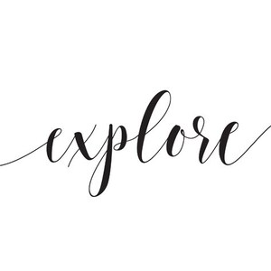 Calligraphy Wall Art Print Explore. Inspirational Poster for Home Study ...