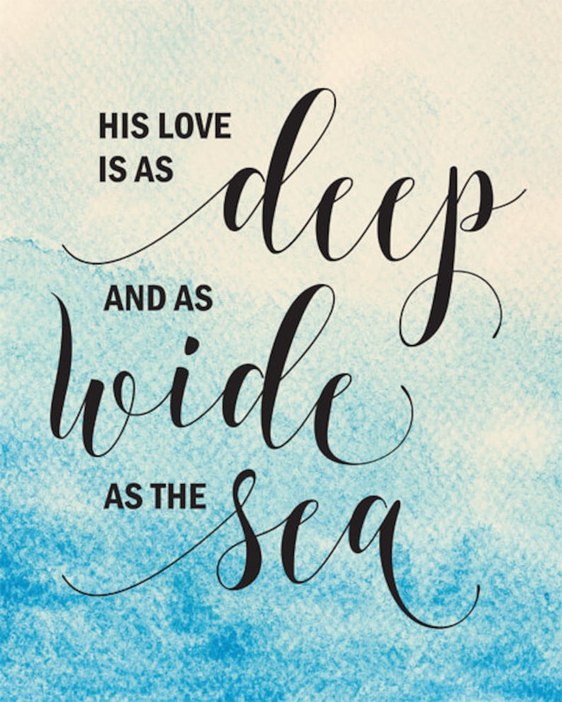 Watercolor Wall Art Print Printable Bible Verse Poster - Etsy