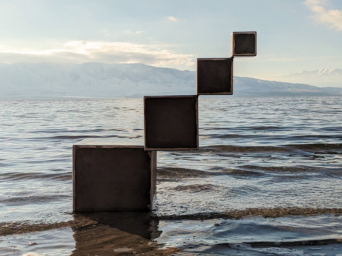 Geometric Metal Sculpture: Steps to Infinity - Etsy