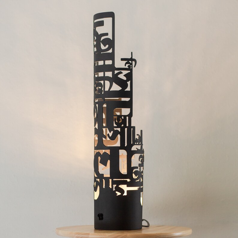 Indoor Metal Table Lamp and Sculpture - Etsy