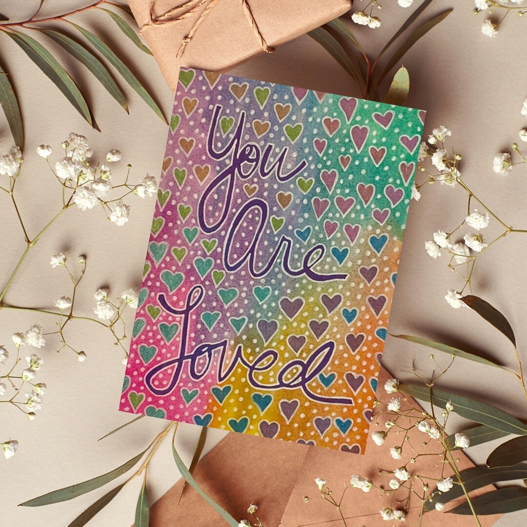 You Are Loved – Printable 5x7 Card, Instant Digital Download, Heartfelt ...