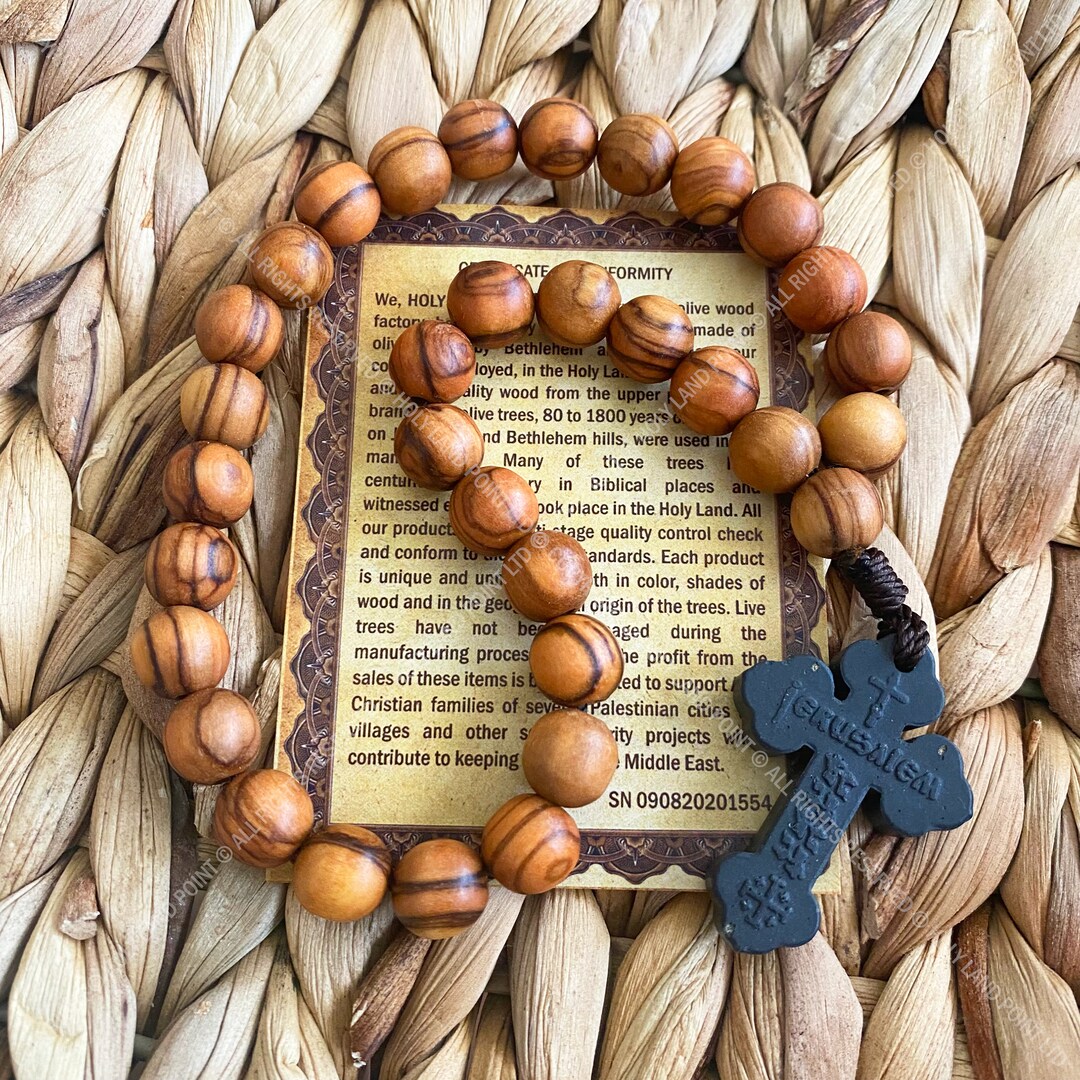 Orthodox Prayer Beads, Olive Wood Rosary, Pocket Rosary, Greek Orthodox ...