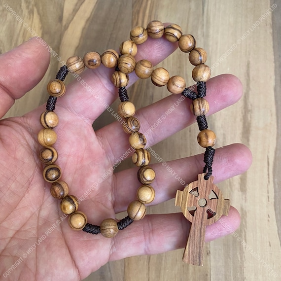Anglican Rosary Prayer Beads 33 Beads Rosary Olive Wood | Etsy