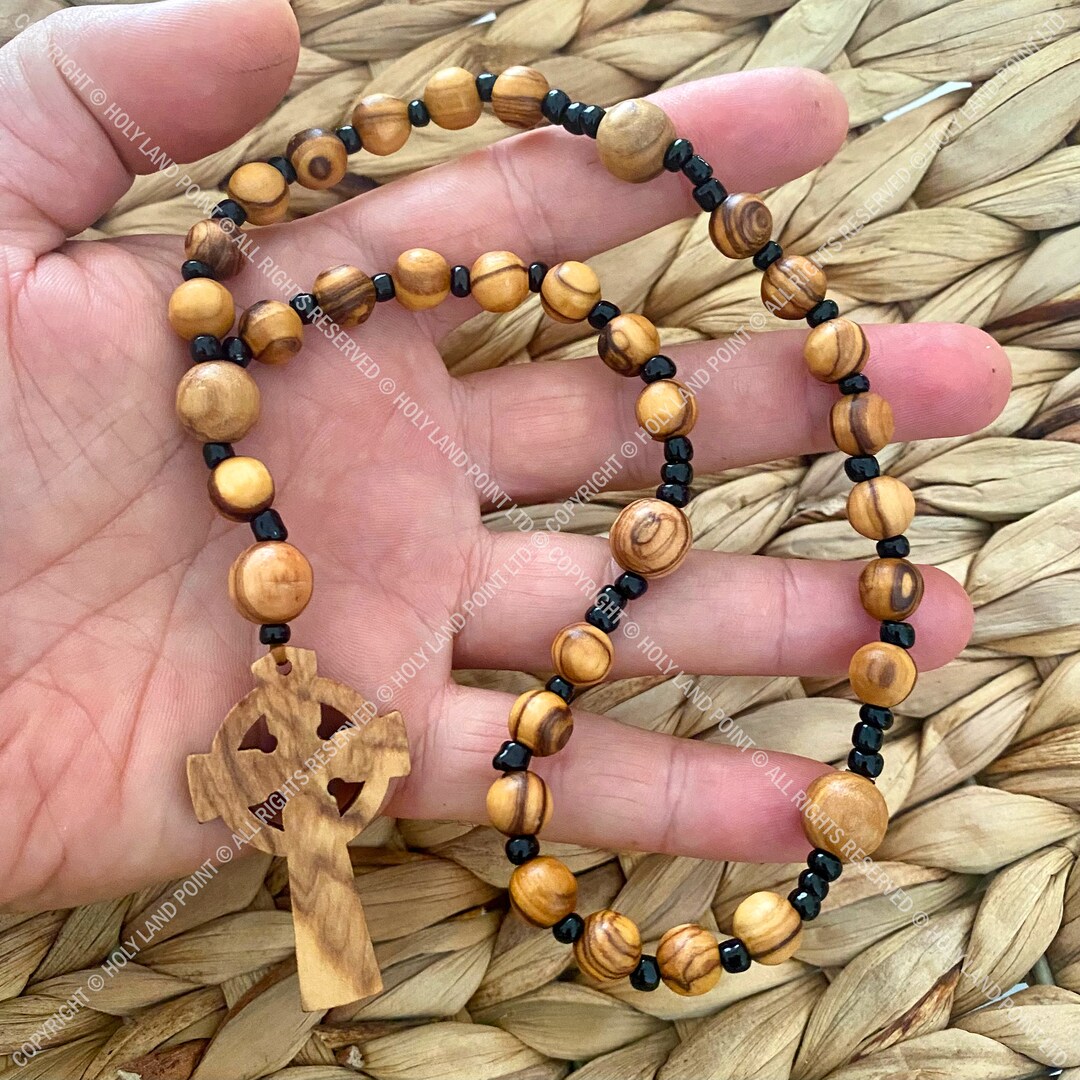 Anglican Prayer Beads, Prayer Beads Rosary, Olive Wood Rosary, Natural ...