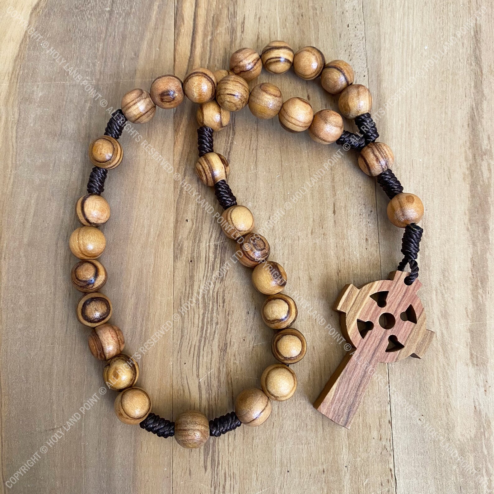 Anglican Rosary Prayer Beads 33 Beads Rosary Olive Wood | Etsy