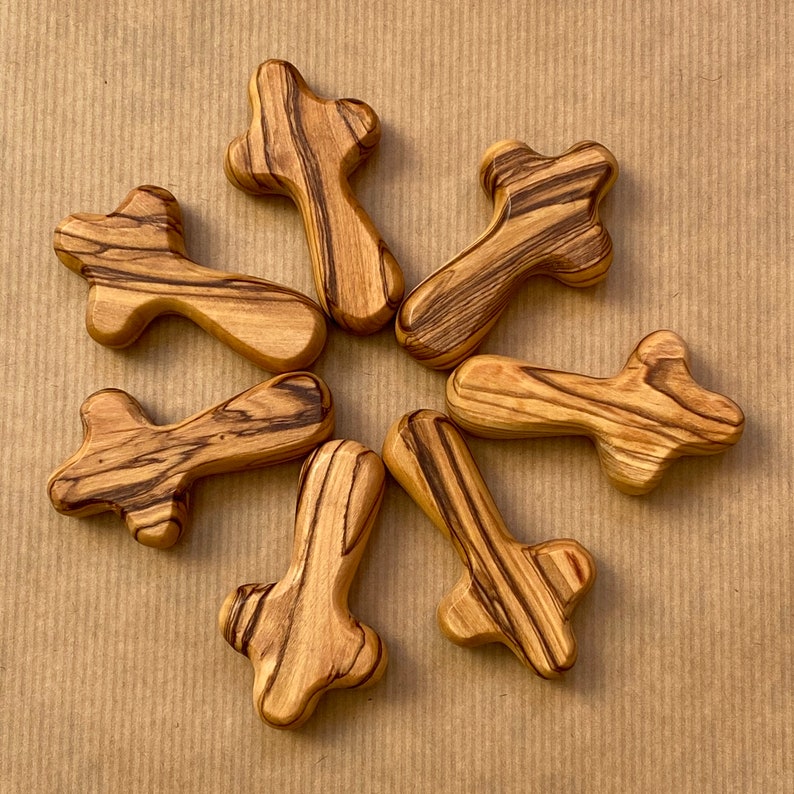 Small Olive Wood Comfort Crosses. 7 Comfort Crosses. Pocket Crosses ...