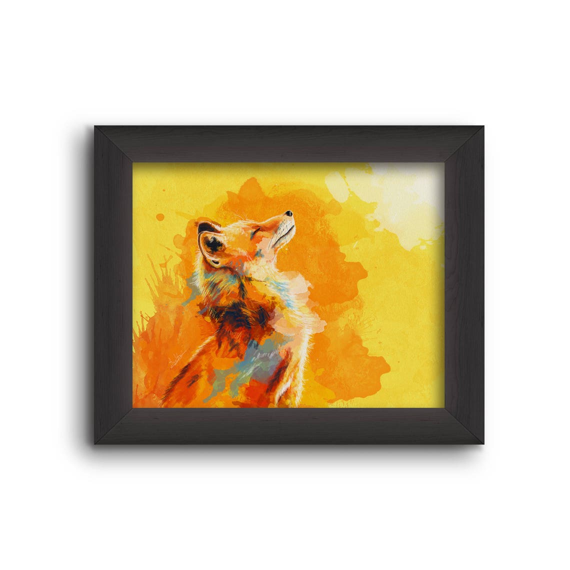 Fox Art Print Cute Animal Prints Fox Poster Woodland | Etsy