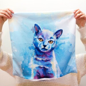 Cat Throw Pillow Cover 18x18, Cat Pillow Case, Animal Cushion, Animal ...
