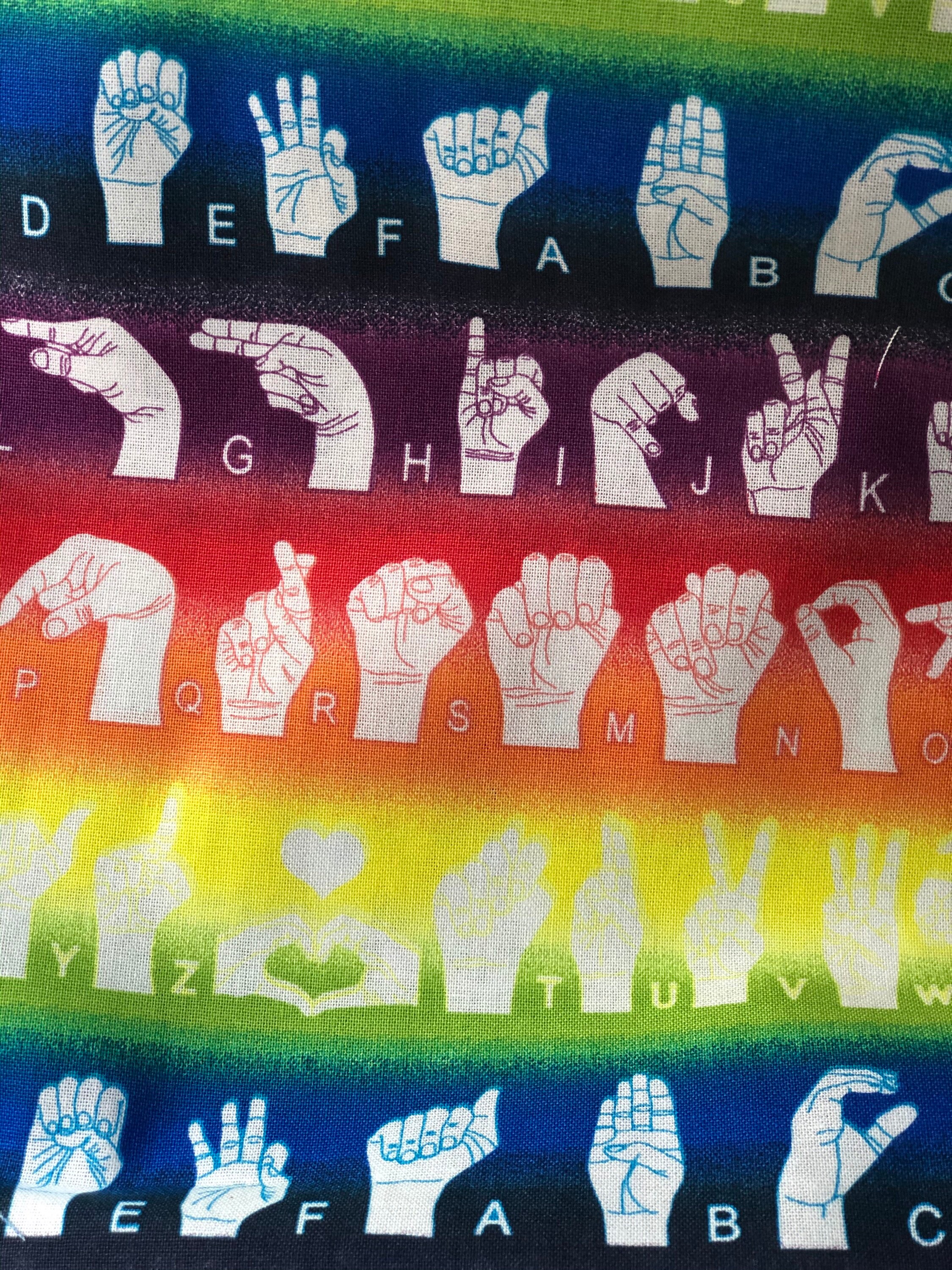 ASL Sign Language Face Mask Style 401 - Etsy