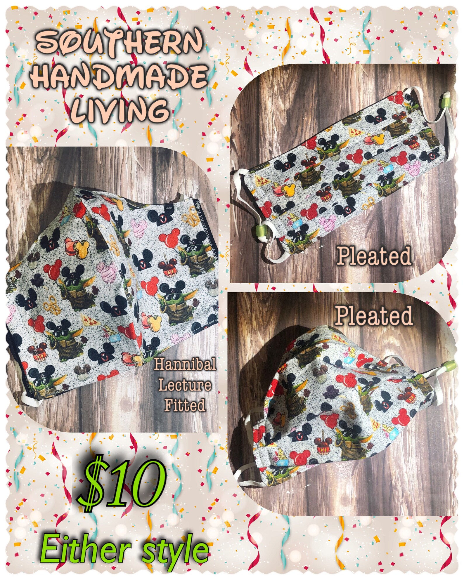 Easter Bunny Face Cover #1262 - Etsy