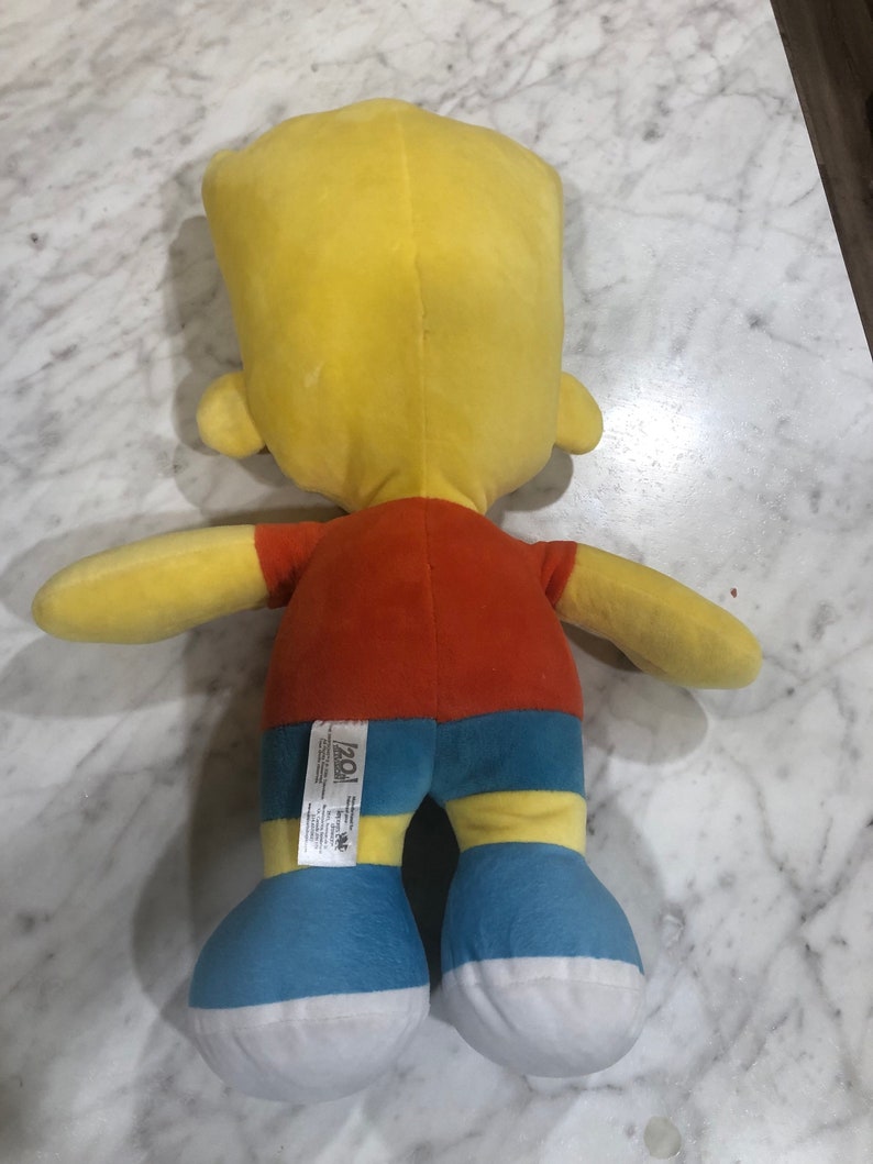 Vintage Bart Simpson Plush Stuffed 16 Doll Sticking Tongue Out Homer ...