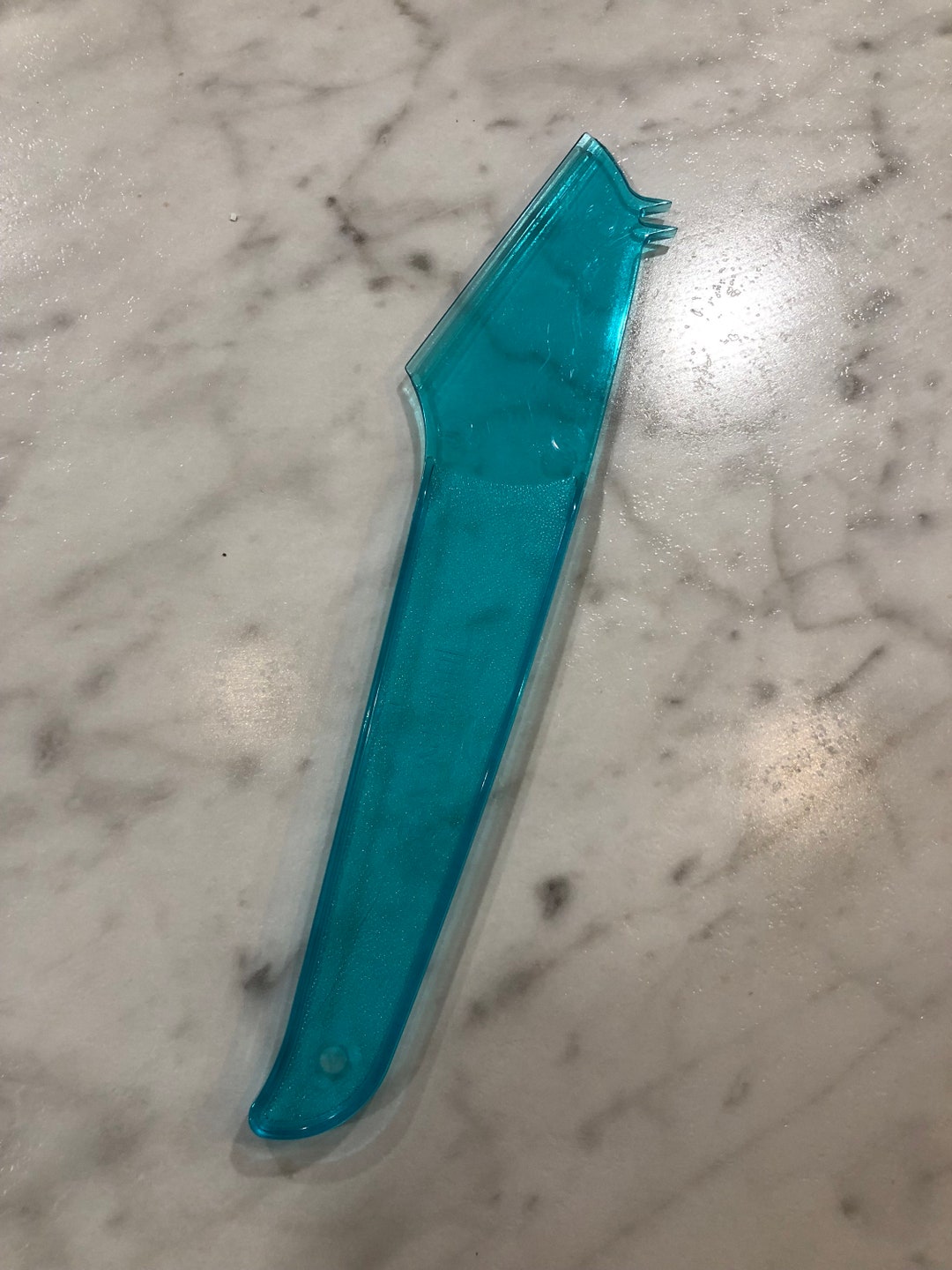 Vintage Tupperware See Through Teal Green Blue Knife for Non-stick Pans ...