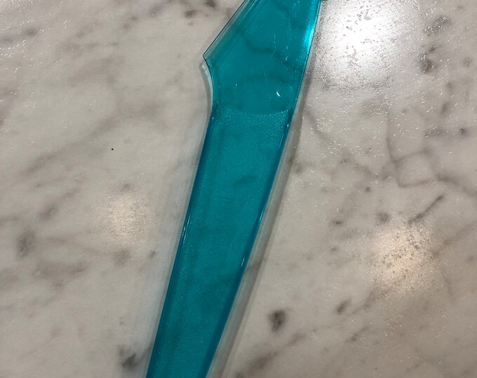 Vintage Tupperware See Through Teal Green Blue Knife for Non-stick Pans ...