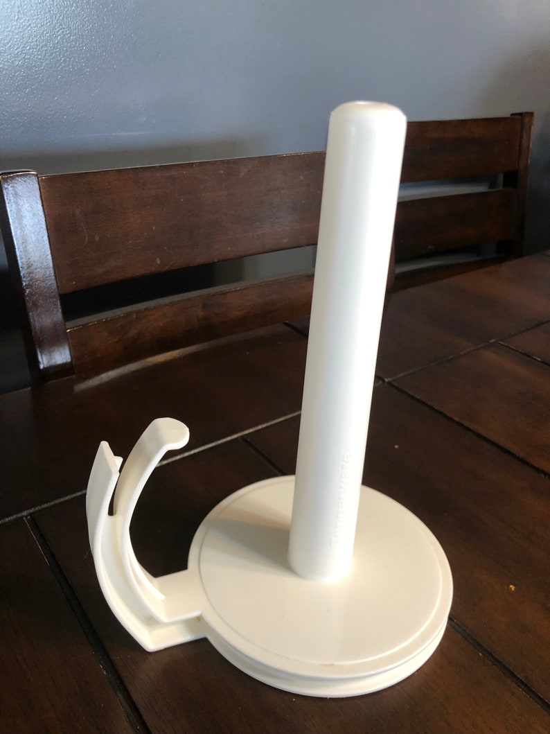 Vintage White Tupperware Paper Towel Holder Dispenser Retired - Etsy