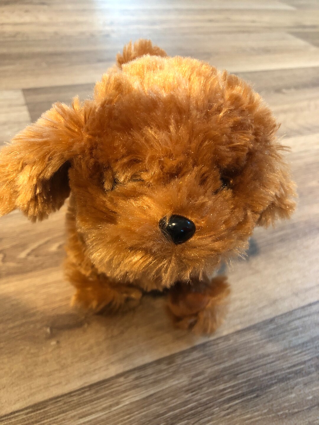 Vintage Pitter Patter Pets Miniature Mini 8” Brown Dog Interactive ...