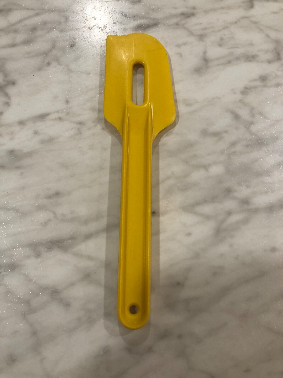 Vintage Tupperware Spatula Paddle Scraper Pot Plate Bowl Bright Yellow ...