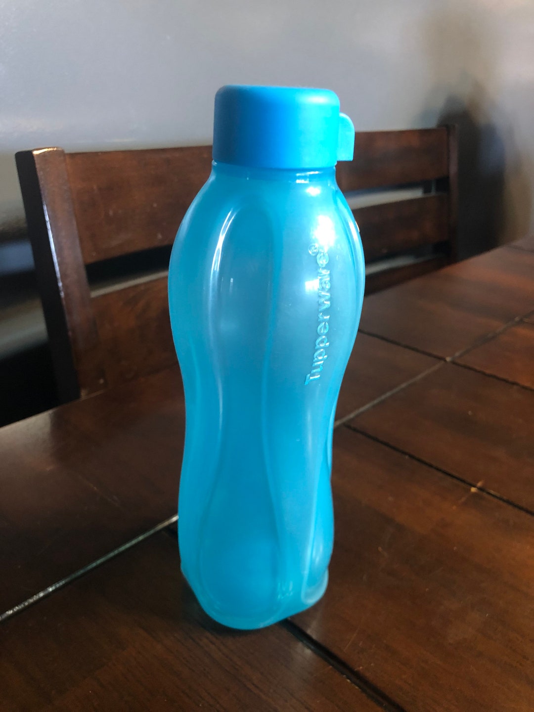 Vintage Tupperware Water Bottle Blue Sports Drink Screw Top - Etsy