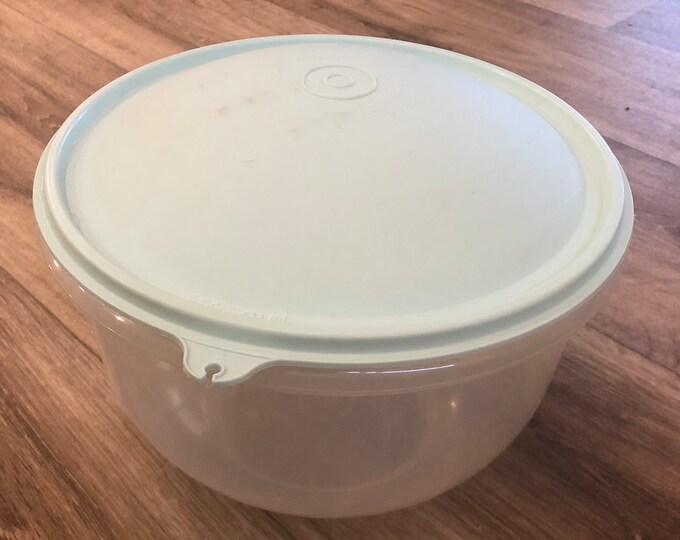 Vintage Large Tupperware Mint Green and Clear Lettuce Crisper Keeper No ...