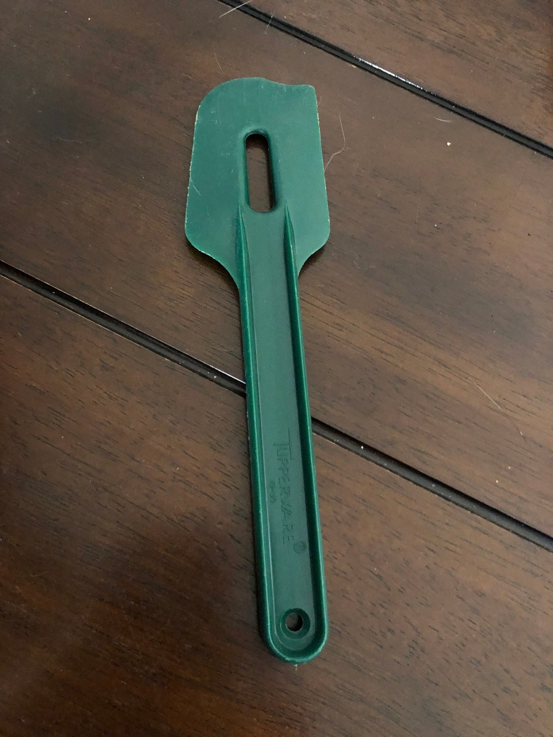 Vintage Tupperware Dark Hunter Green Spatula Plate Scraper Kitchen ...