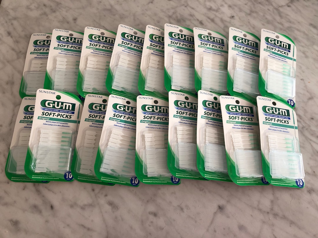 New in Package Sunstar GUM Soft Picks Dental Floss Tooth Flossers ...