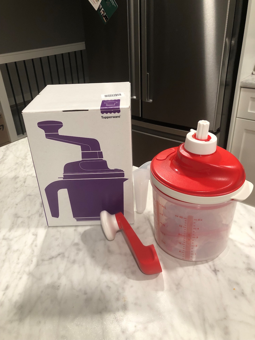 Vintage Tupperware New in Box EZ Speed Mixer Measuring Cup Cordless ...