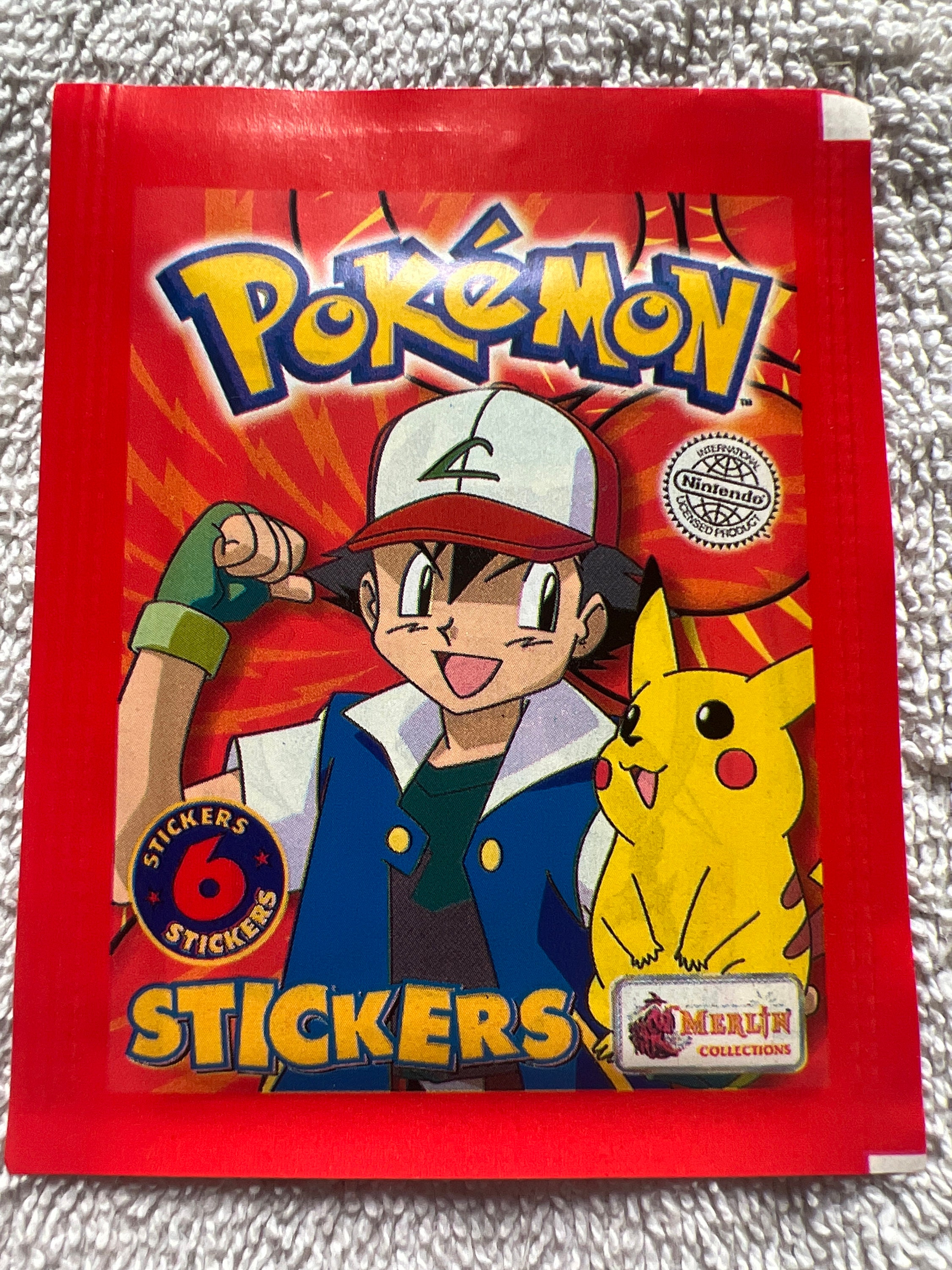 Vintage 1999 Pokémon Topps Series 1 Unopened 6 Count Sticker Packs - Etsy