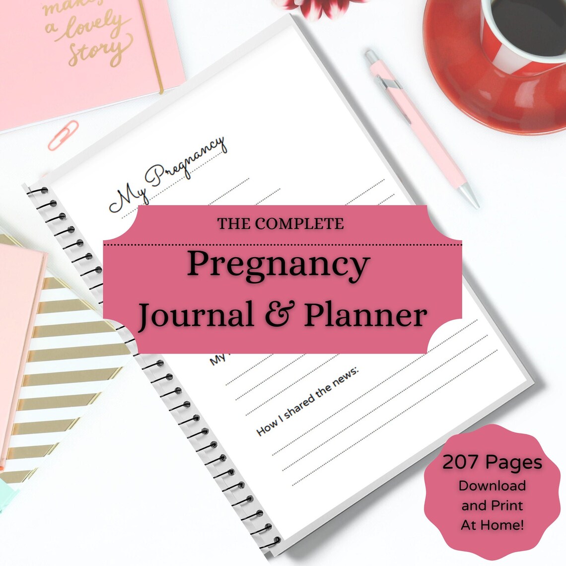 Pregnancy Planner Printable and Weekly Journal for Rainbow - Etsy New ...