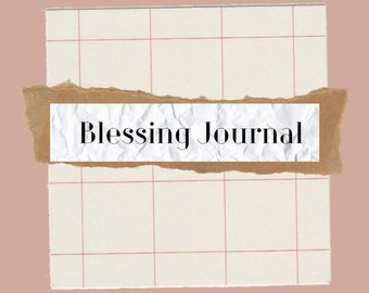Blessings Notebook, Gratitude Journal, Blessing Journal, Spiritual ...