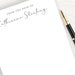 Personalized Modern Notepad, Personalized Calligraphy Notepad With ...
